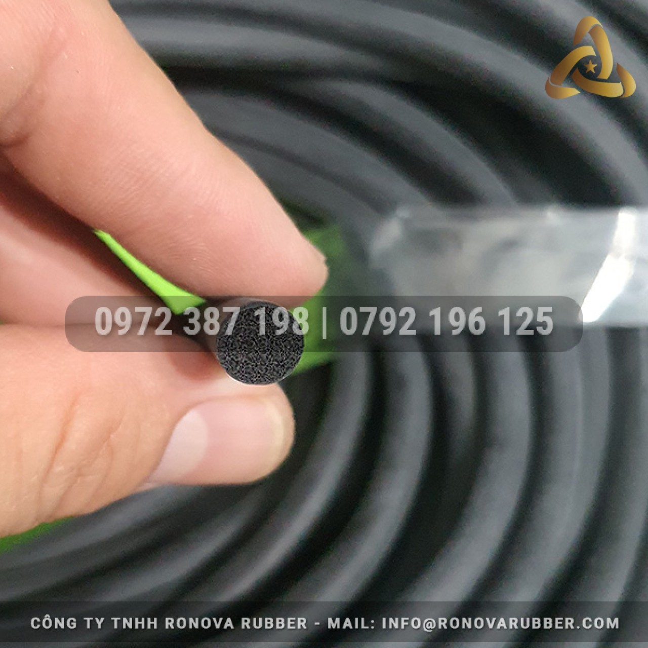 Ron cao su xốp EPDM phi 7 | Ronova Rubber